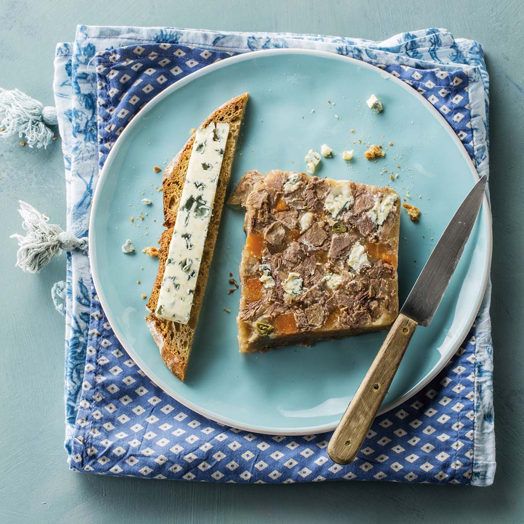 Terrine de pot au feu au Bleu d'Auvergne - Fromage AOP Bleu d'Auvergne